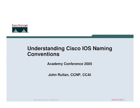 PDF Understanding Cisco IOS Naming Conventions DOKUMEN TIPS