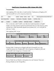 Normalization ERD Schema DDL DML Pdf Final Project Normalization ERD Schema DDL DML