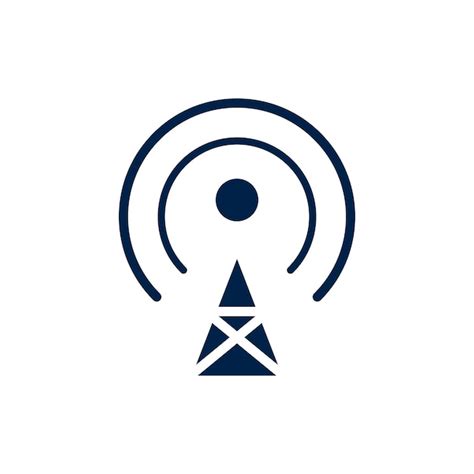 Premium Vector Broadcast Transmitter Antenna Icon Design Vector Illustration