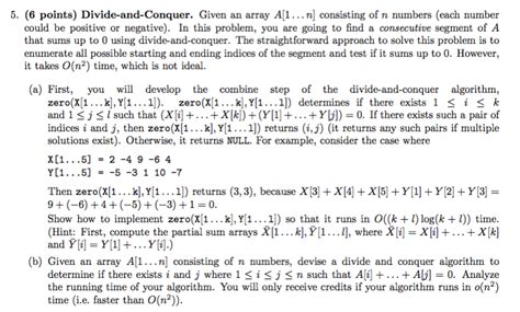 5 6 Points Divide And Conquer Given An Array
