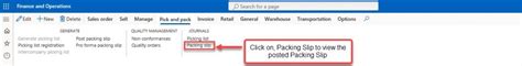 create a sales packing slip techno functional d365 data mode ltutorial