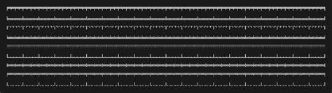 구분이 있는 다양한 측정 척도 길이 또는 높이를 센티미터 밀리미터 또는 인치 단위로 측정하기 위한 현실적인 흰색 눈금자 줄자 표시 크기 표시기 벡터 그림 프리미엄 벡터