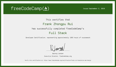 Fullstack Certificate Shows Wrong Link · Issue 18076 · Freecodecampfreecodecamp · Github