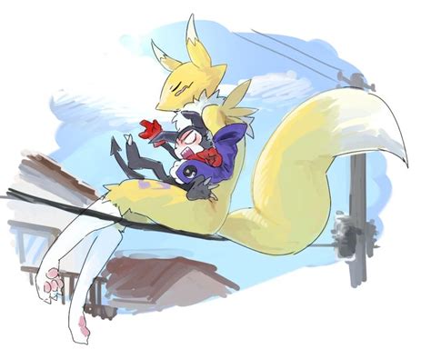 Renamon And Impmon Digimon Tamers Digimon Digimon Digital Monsters
