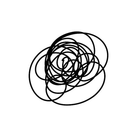 Premium Vector Complex Line Complicated Way Messy Ball Concept Loading Idea Vector Process