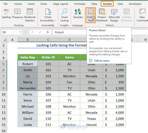 How To Lock Multiple Cells In Excel 6 Suitable Methods Exceldemy