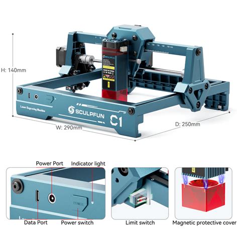 Sculpfun C1 Mini Portable Laser Engraver