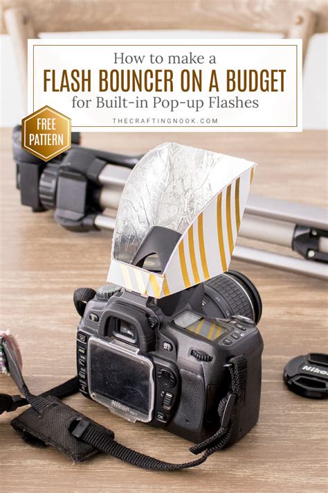 Diy Flash Diffuser For Dslr Built In Pop Up Flashes The Crafting Nook