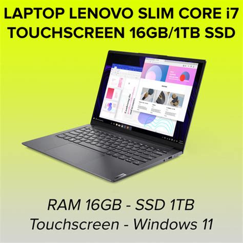 Jual Laptop Leptop Touchscreen Lenovo IdeaPad Slim Core I RAM GB Inch Jakarta Pusat