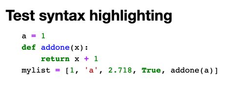 Improved Python Syntax Highlighting In Markdown Cells · Issue 5339