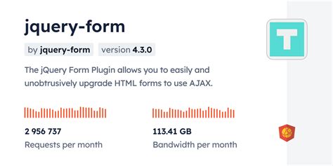 Jquery Form Cdn By Jsdelivr A Cdn For Npm And Github