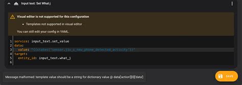Templating A Sensor Into A Text Input Help Configuration Home Assistant Community