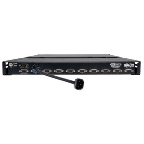 Tripp Lite NetController 8 Port 1U Rack Mount Console KVM Switch With 19in LCD