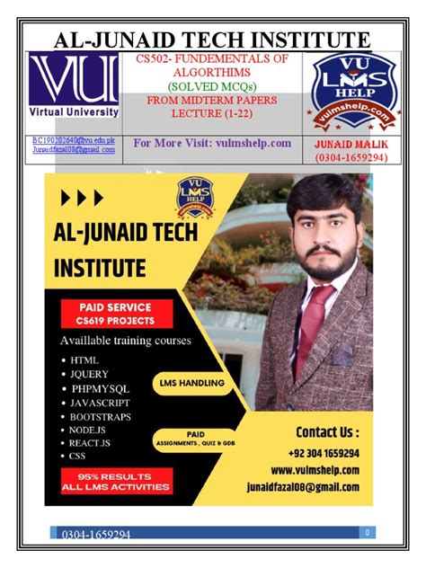 Cs502 Midterm Solved Mcqs By Junaid Pdf Dynamic Programming Time
