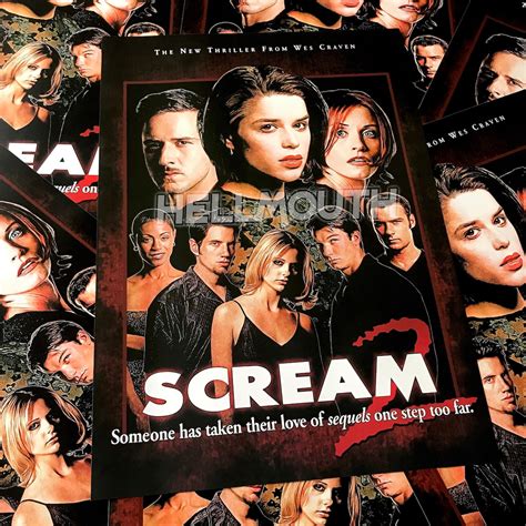 Scream 2 Movie Poster A2 Size Custom Artwork Ghostface Sidney