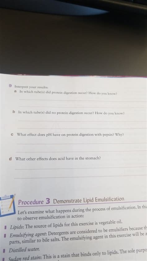 Solved 9 Interpret Your Results A In Which Tube S Did Chegg