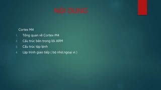 Slide Cortex M4 Pptx