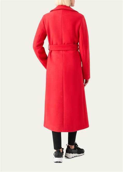 Akris Punto Belted Long Wrap Coat Bergdorf Goodman