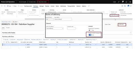 Landed Cost Module In D365 Finance And Operations Carnaby Erp