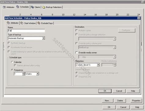 How To Configure A Netbackup Policy To Protect Microsoft Sql Databases Settlersoman A
