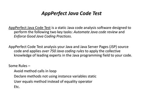 Coding Standards For Java Pptx Coding Standards For Java Pptx