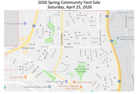 Spring 2026 Community Yard Sale Hapeville Ga Official Website