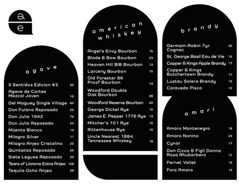 menu — alter ego tampa