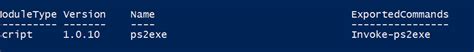 Using Invoke Ps2exe To Write Windowsform Powershell Script To Exe