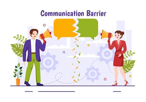 Premium Vector Communication Barrier Illustration With Bad