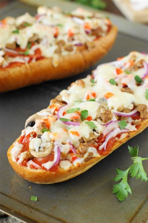 Easy Supreme French Bread Pizza The Kitchen Is My Playground Cakes