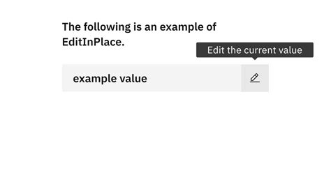 EditInPlace Component Example Codesandbox