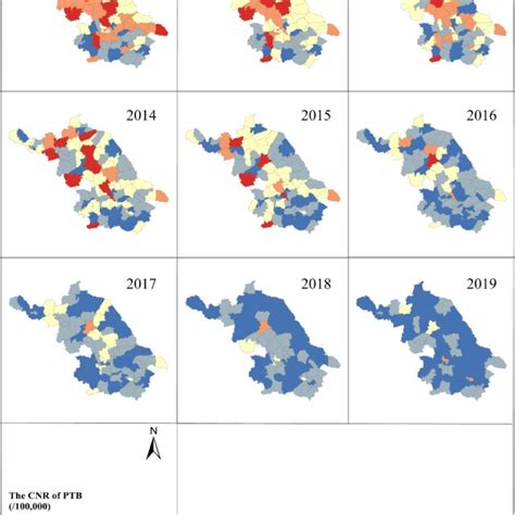 Spatial Distribution Of Hiv Ptb Coinfection Notification Rates In Download Scientific Diagram