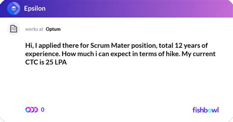 Hi I Applied There For Scrum Mater Position Tota Fishbowl