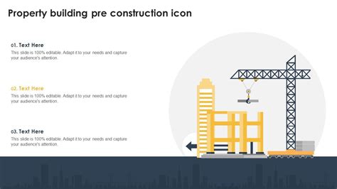 Property Building Pre Construction Icon Ppt Presentation