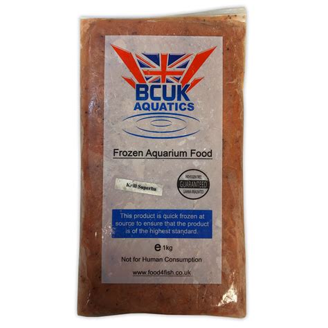 Bcuk Frozen Krill Superba 1kg Pathogen Free Fish Food Aquacadabra