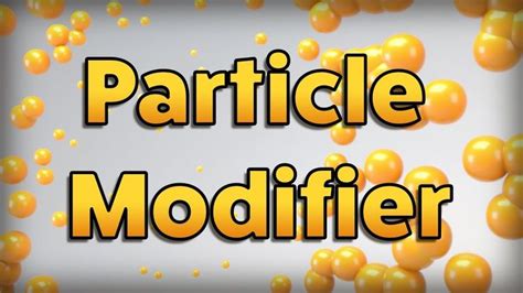 Modo Quick Clip Using The Particle Modifier Particles Quick Tutorial