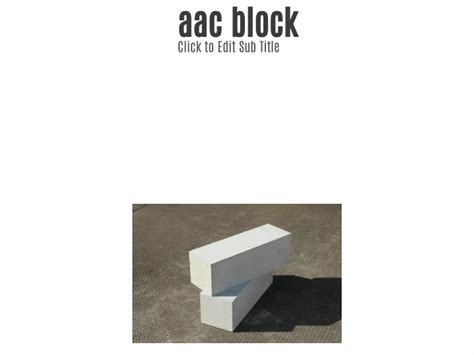Ppt Aac Block Powerpoint Presentation Free Download Id