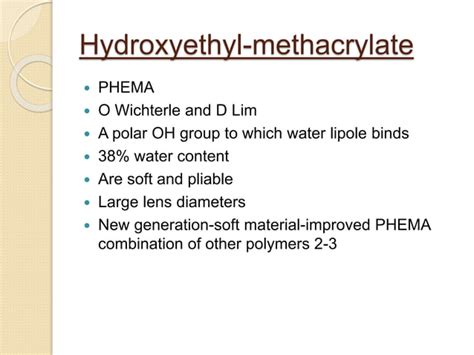 Soft Contact Lens Materialpptx