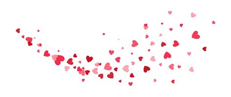 하트 레드와 핑크 구성 발렌타인 데이 디자인 요소 웨딩 배너입니다 축하 파티 배경입니다 종이 심장 색종이 미용 제품 사랑의 개념 벡터 그림 하트 모양에 대한 스톡 벡터 아트