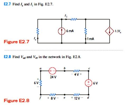 solved e2 7 find i and i in fig e2 7 w 6 ma 1 51 1 ma