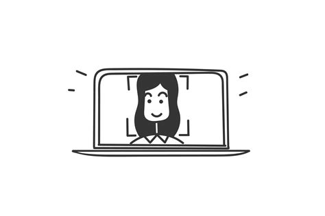 Doodle Face Recognition Scans Graphic By GwensGraphicstudio Creative Fabrica