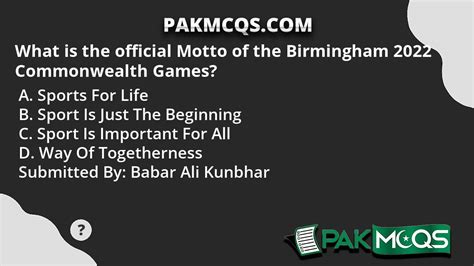 What Is The Official Motto Of The Birmingham 2022 Commonwealth Games