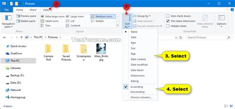 Folder Sort By View Change In Windows 10 Windows 10 Tutorials