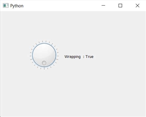 Pyqt5 Qdial Getting Wrapping Property Geeksforgeeks