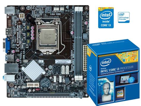 Placa Mae com Processador INTEL Centrium C2014-H81H3-M4 Core I3-4370 3 ...