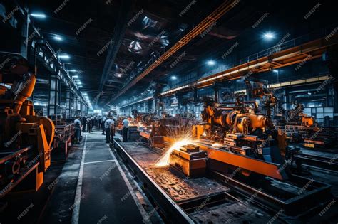 Industrial Manufacturing Process Optimization Premium Ai Generated Image