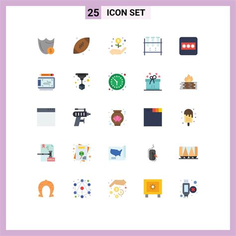 25 User Interface Flat Color Pack Of Modern Signs And Symbols Of Test Tube Lab Flask Fathers Day