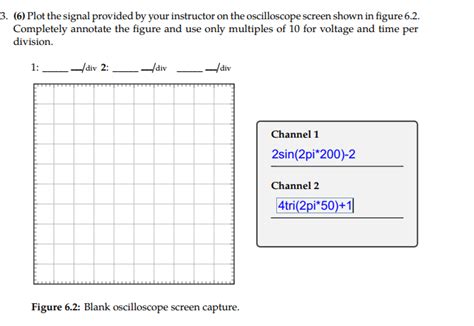 1 Recreate The Oscilloscope Plot From Problem 3