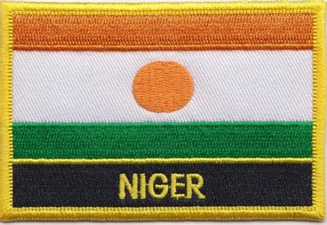 Niger Flag Rectangular Embroidered Patch Etsy