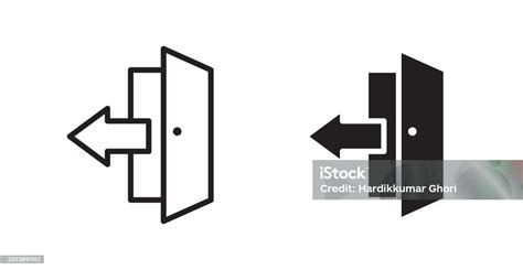 Logout Icon For Ui Design Stock Illustration Download Image Now